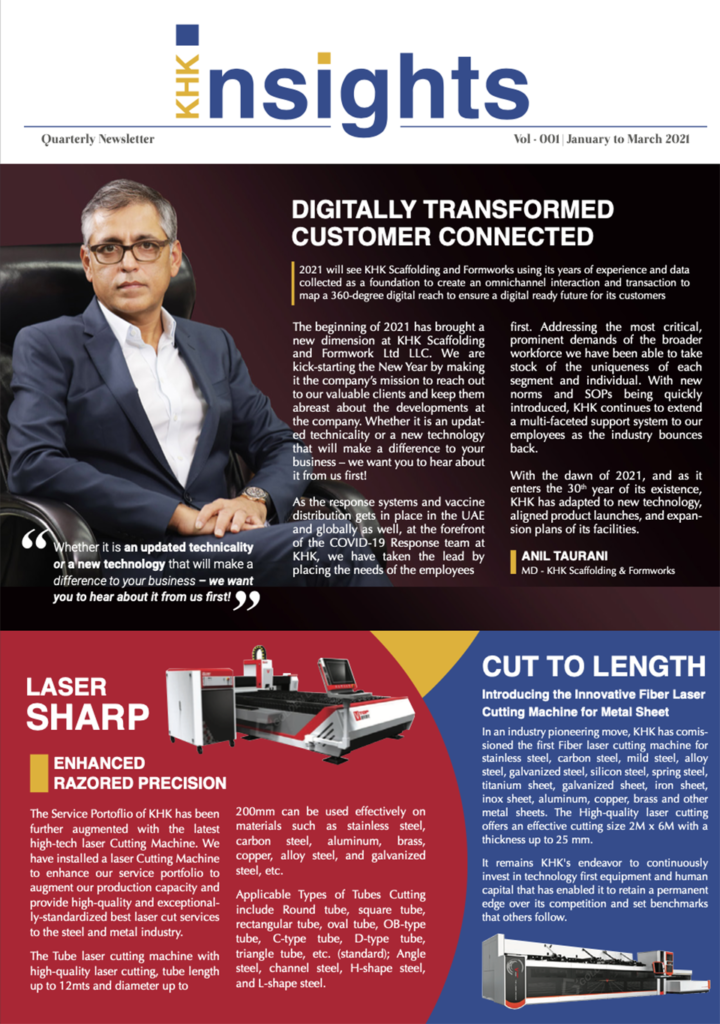 Khk Insights – Newsletter – KHK Scaffolding & Formwork LTD. L.L.C