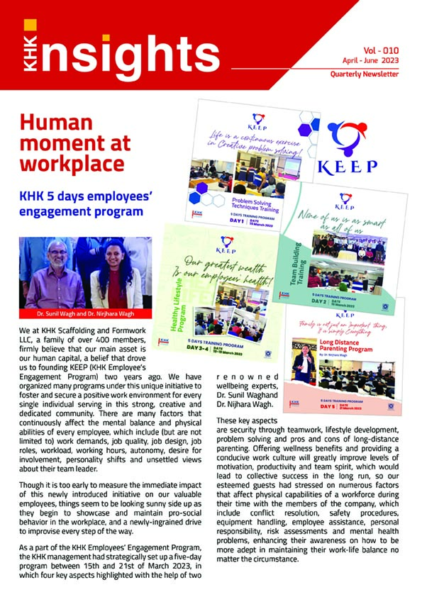 Khk Insights – Newsletter – KHK Scaffolding & Formwork LTD. L.L.C
